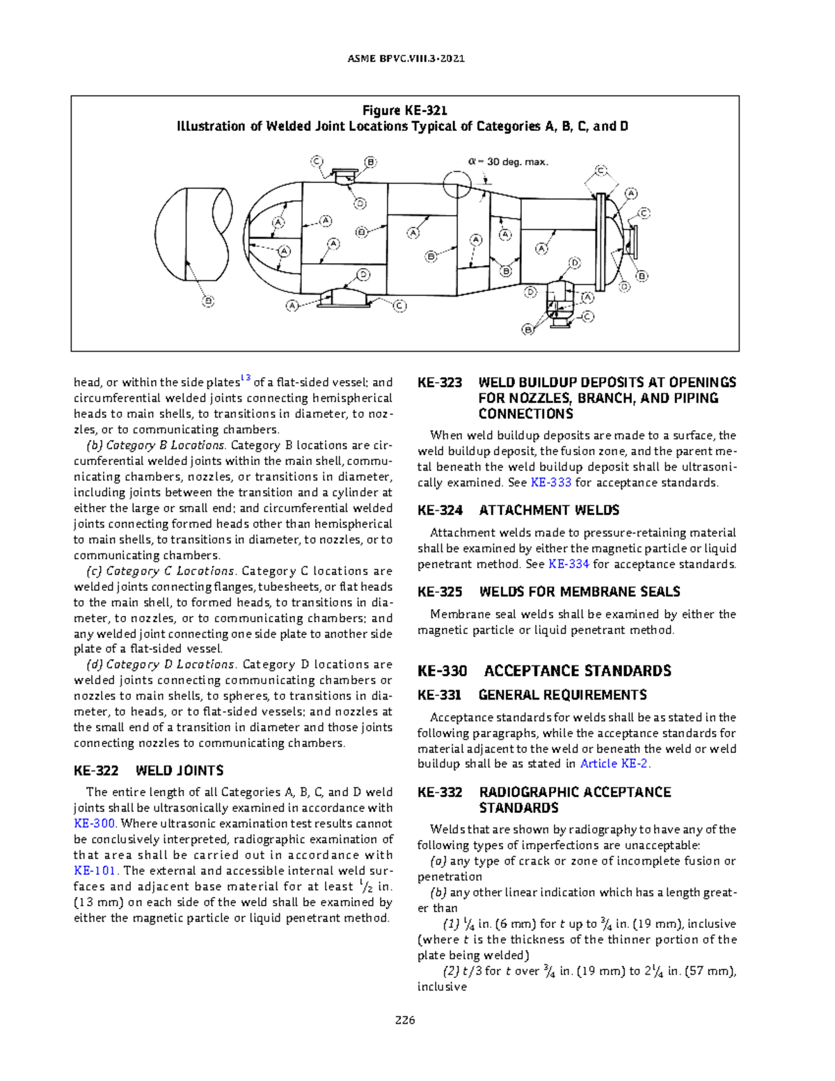 Weld joint location in Pressure vessel - head, or within the side ...
