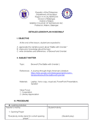 English 8 Module (WEEK 1) - ENGLISH 8 QUARTER 1 – MODULE 1: CONTEXT ...