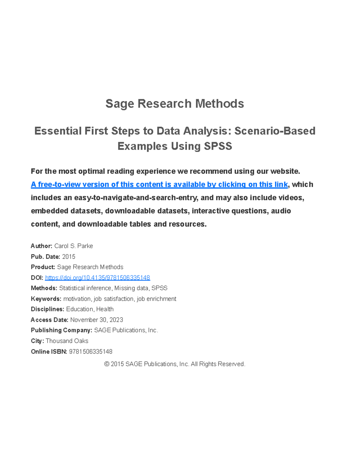 Essential-first-steps-to-data-analysis - Sage Research Methods ...