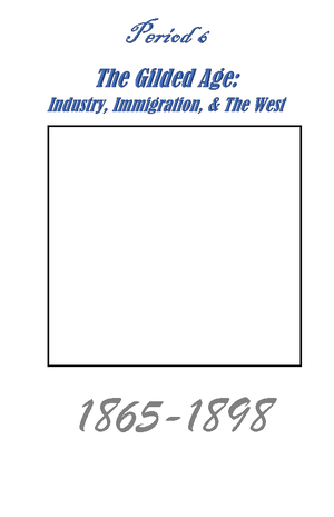 Period 9 apush workbook - 1980-Present