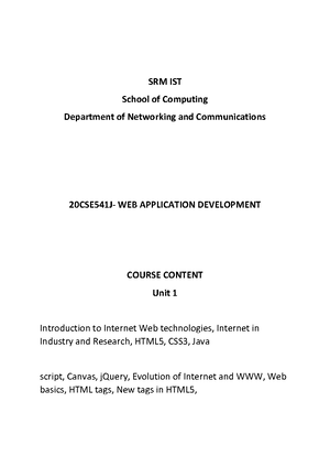 WT UT 2 2 Marks - web technology notes - Generic vs HTTP servlet ...