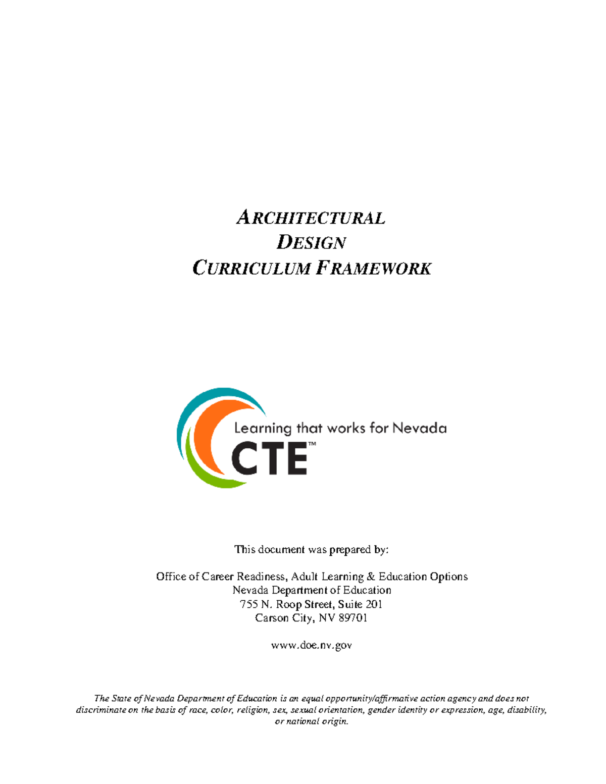 Architectural Design CFWK ADA - ARCHITECTURAL DESIGN CURRICULUM ...