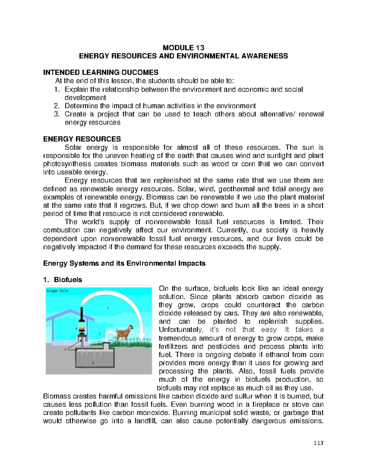 Energy-resources-1 - energy resources - MODULE 13 ENERGY RESOURCES AND ...