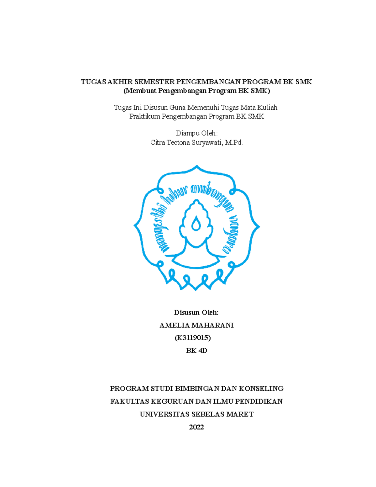 Program BK SMK (UAS PPBK SMK) - TUGAS AKHIR SEMESTER PENGEMBANGAN ...