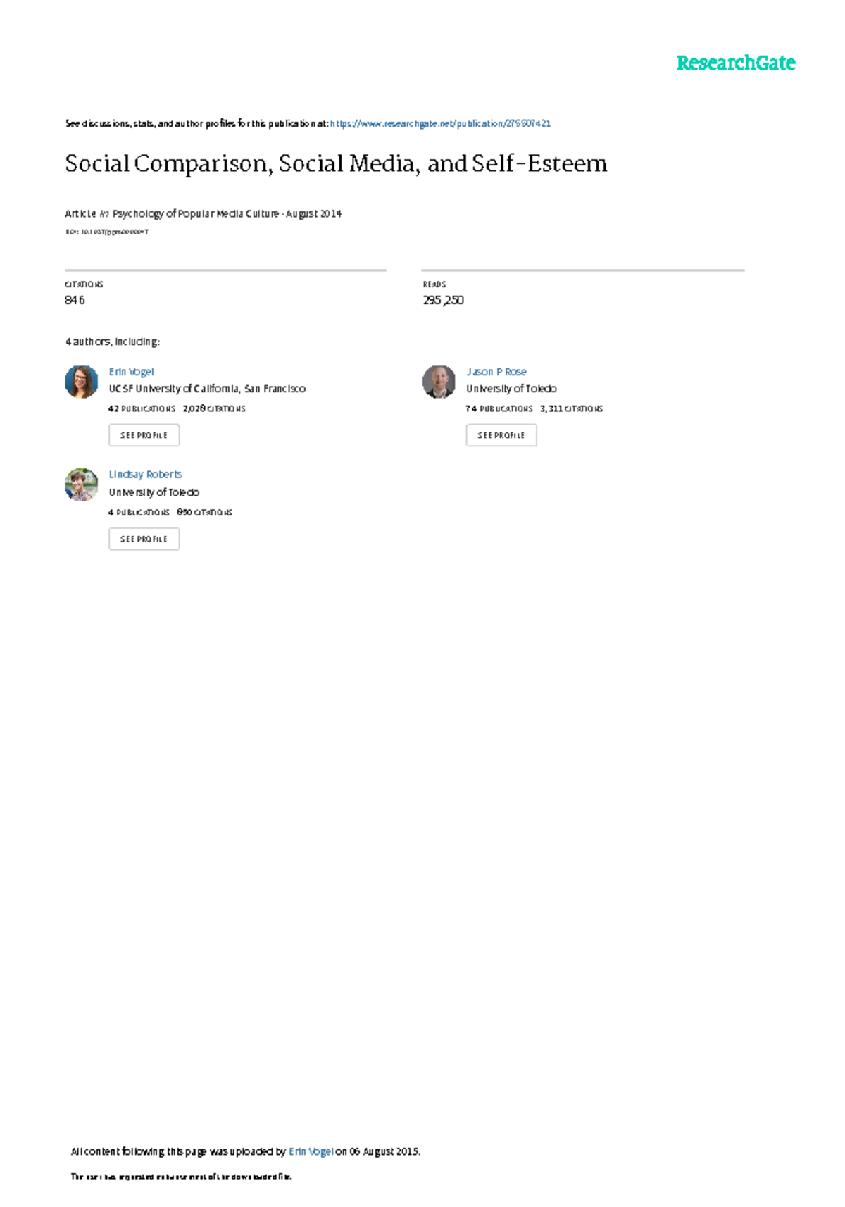 Social comparison - svb - See discussions, stats, and author profiles for this publication at ...