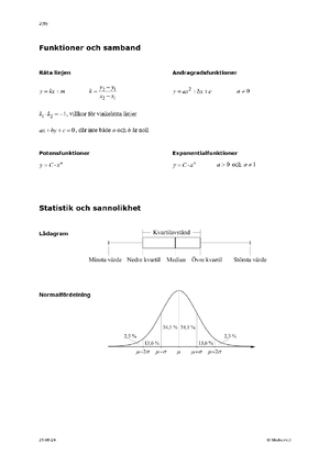 Formelblad ma åk 9 - Formelblad till nationellt prov i matematik ...