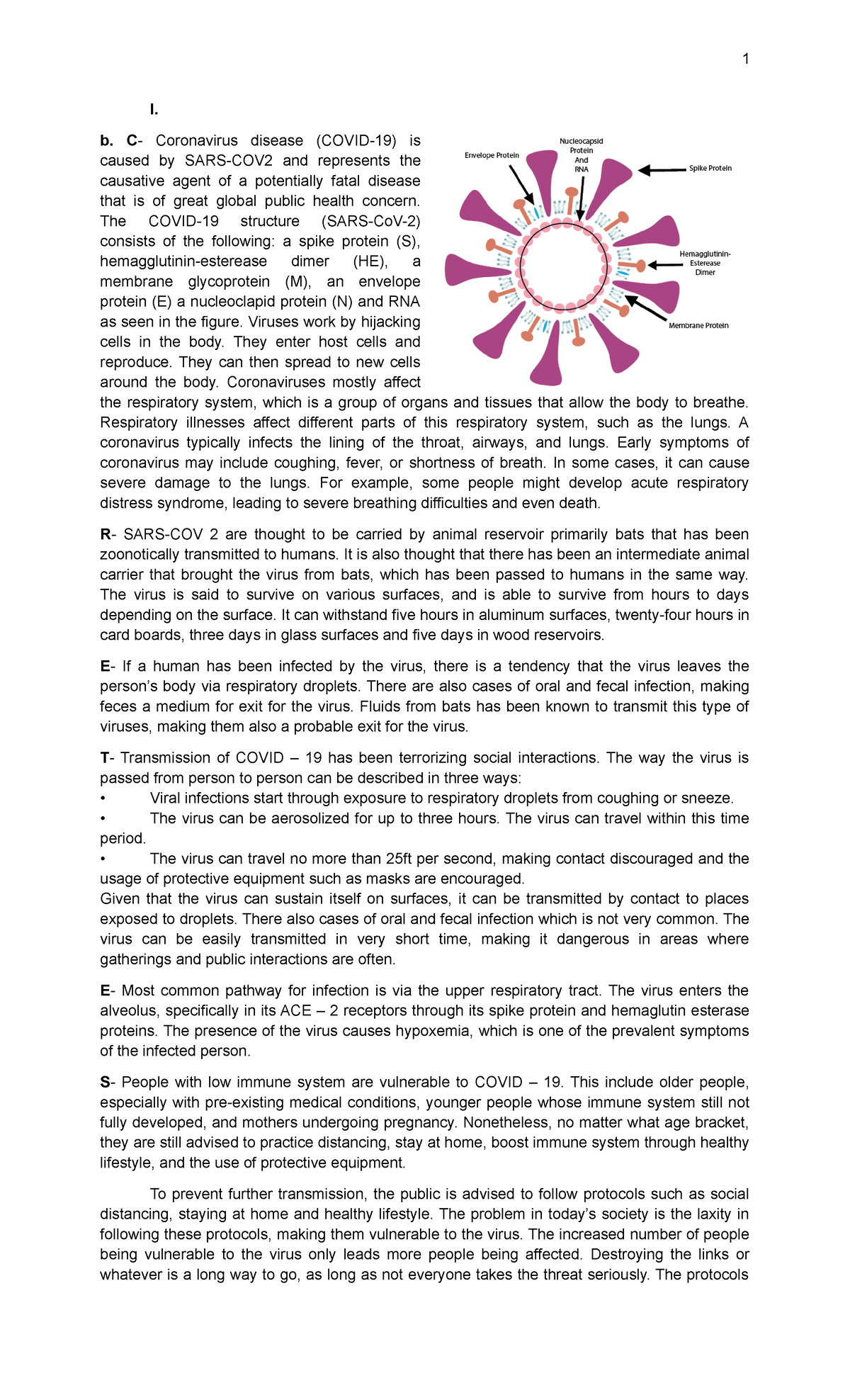 Reflective Journal for Handwashing - I. b. C - Coronavirus disease ...