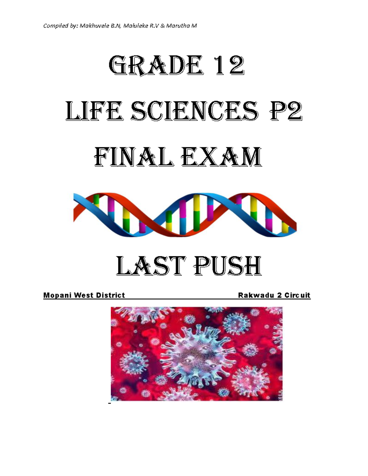LFSC P2 Final EXAM LAST PUSH - GRADE 12 LIFE SCIENCES P FINAL EXAM LAST ...