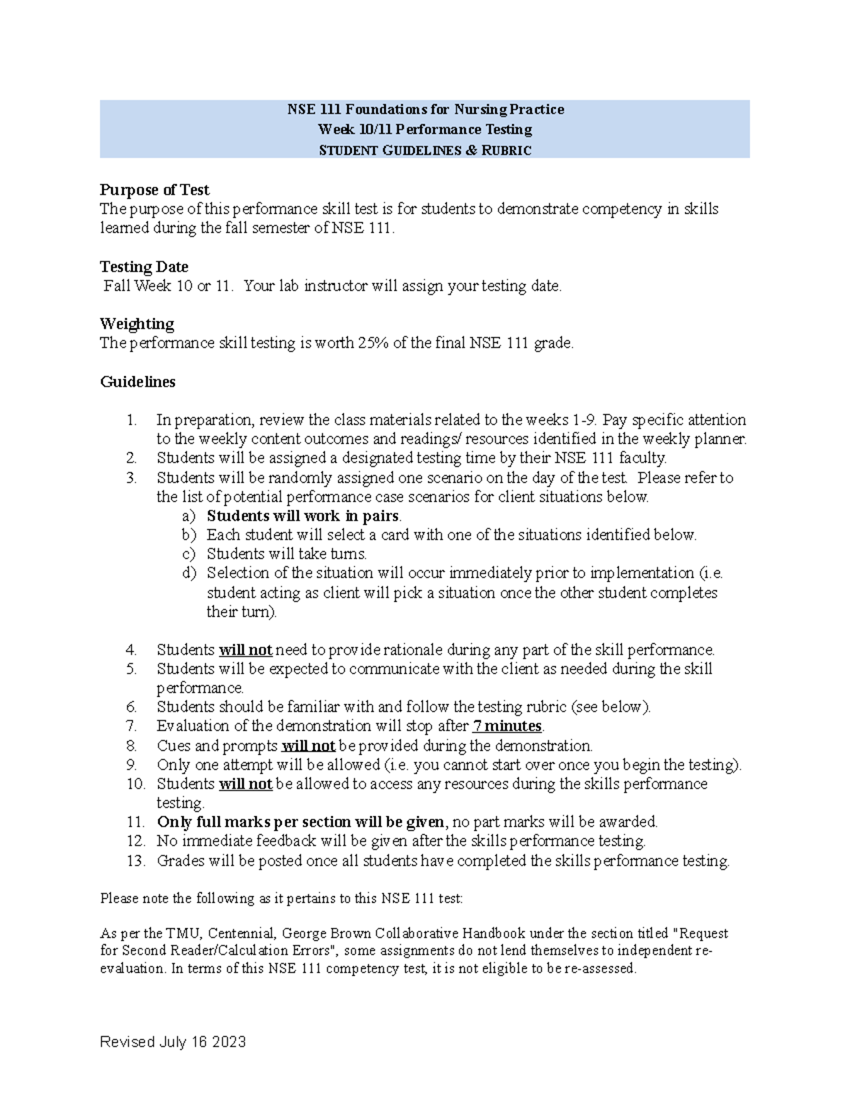 Final Performance Testing Guidelines and Rubric - Student Version - Aug ...