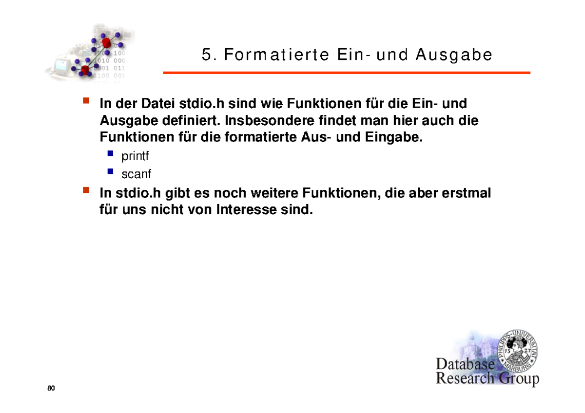 05 Ein Ausgabe - c++ Programmiergrundlagen / Informatik für Ing ...