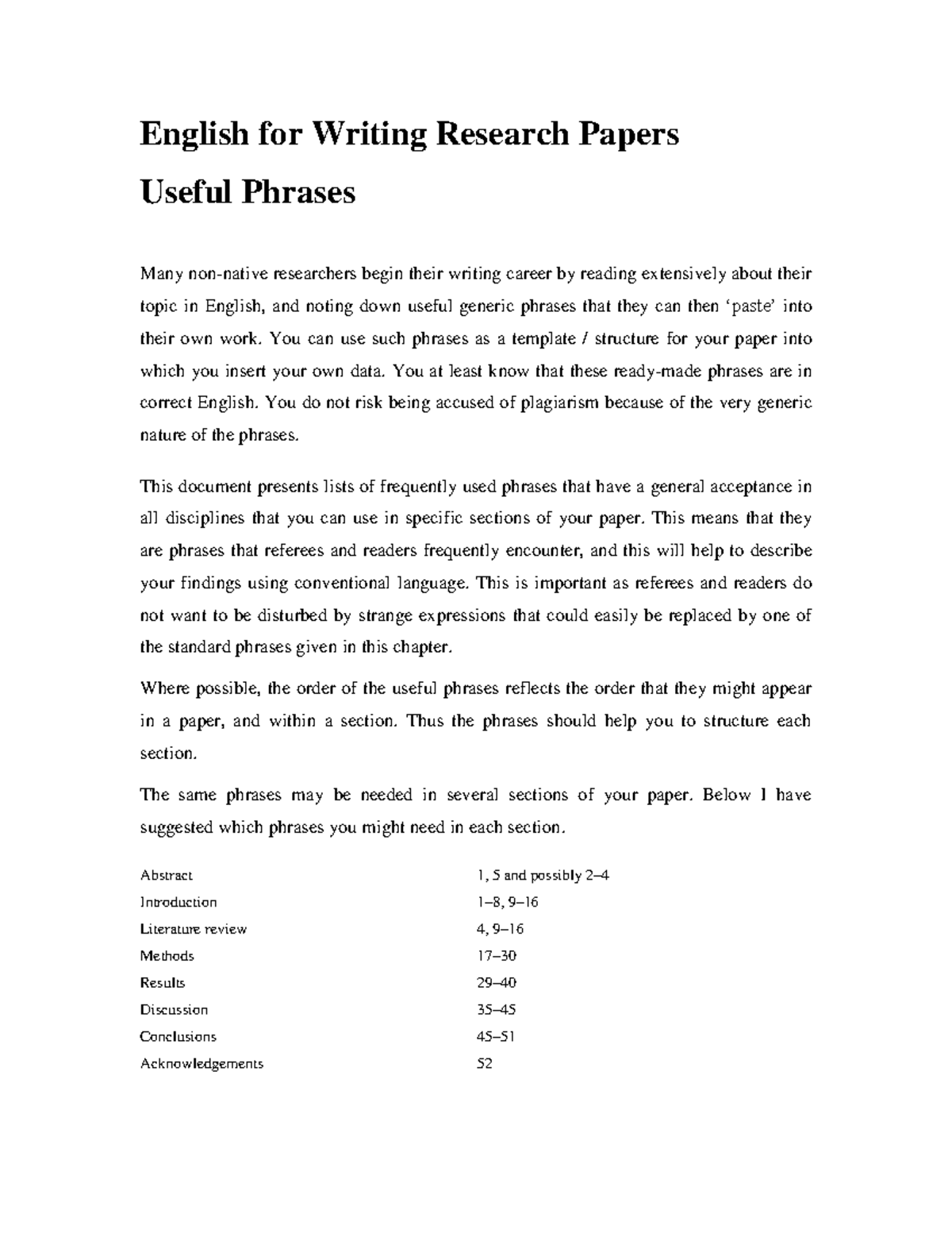 Useful Phrases for Research Writing - English for Writing Research ...