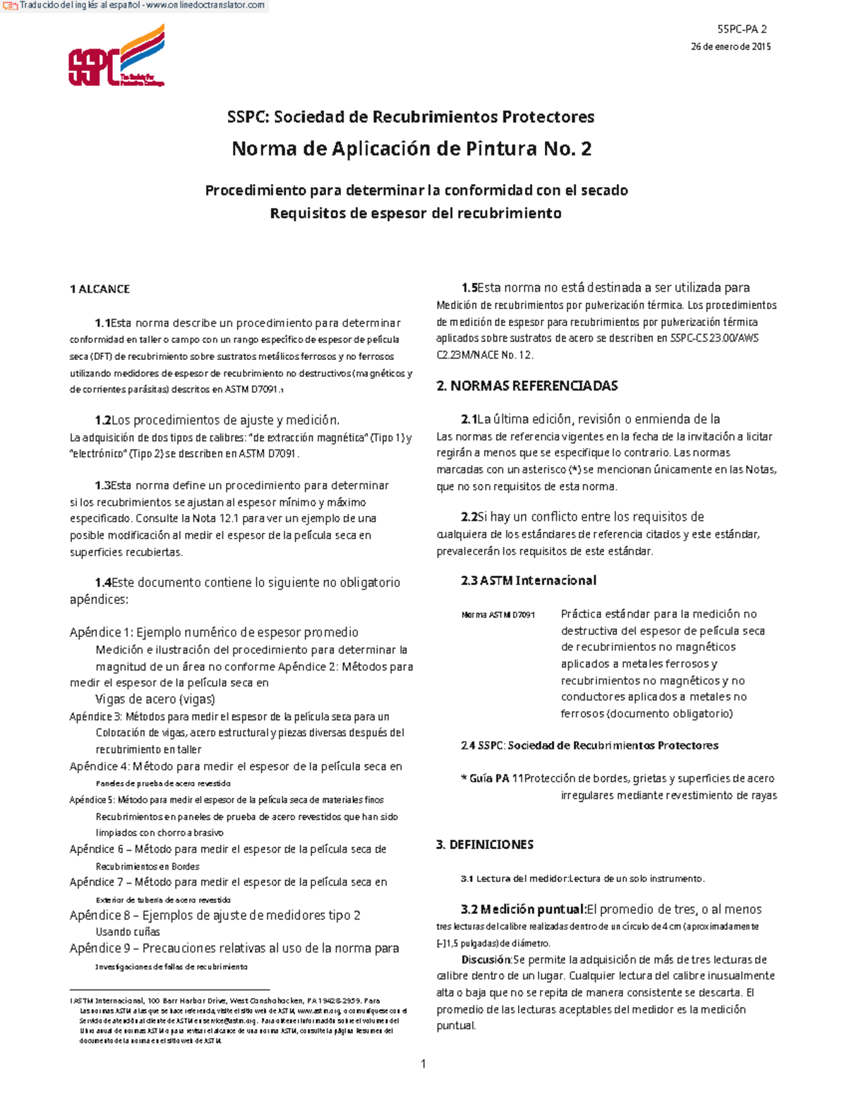 SSPC-PA 2 es - Norma tecnica SSPC-PA2 para toma de medición de ...