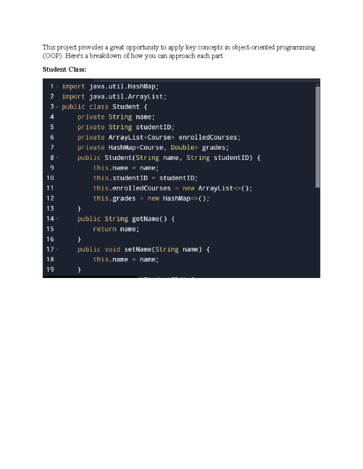 Programing Assignment 5 - This project provides a great opportunity to apply key concepts in ...