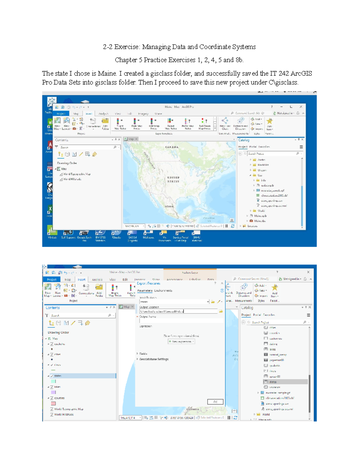 2-2 Exercise Chapter 5 Module 3 BIO108G SNHU - 2-2 Exercise: Managing Data and Coordinate ...