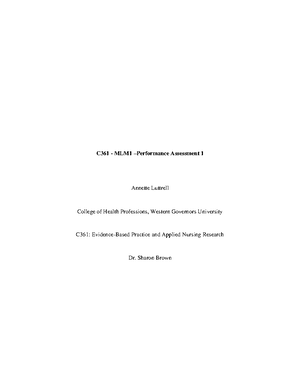 C349 Physical Assessment Documentation Form Annette Luttrell - C349 ...