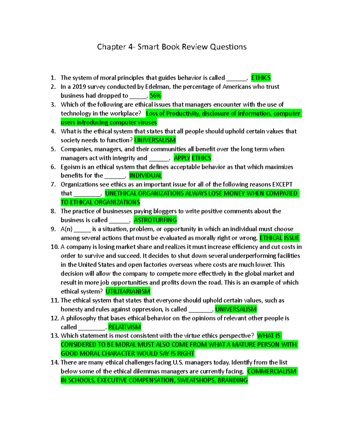 Ch4 Smart Book Review Questions - Chapter 4- Smart Book Review ...