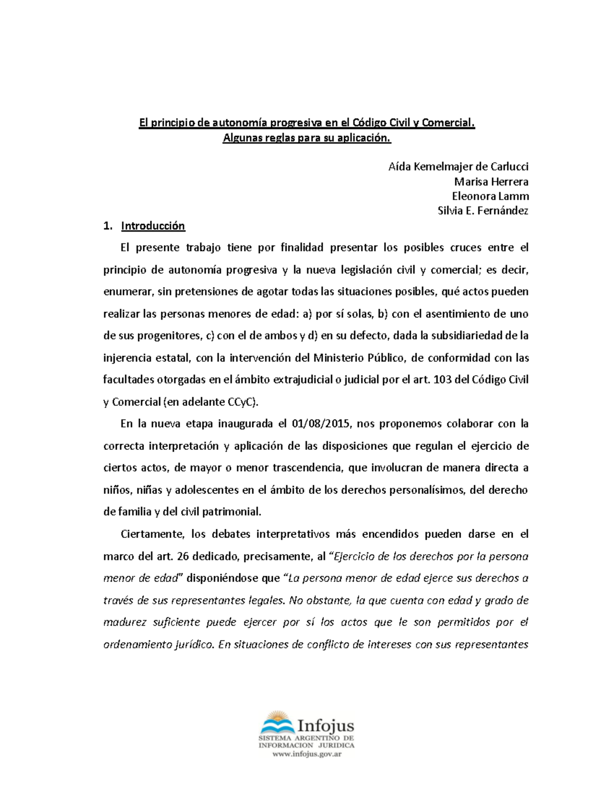Capacidad Progresivadelos Menoresde Edad - El principio de autonomía ...