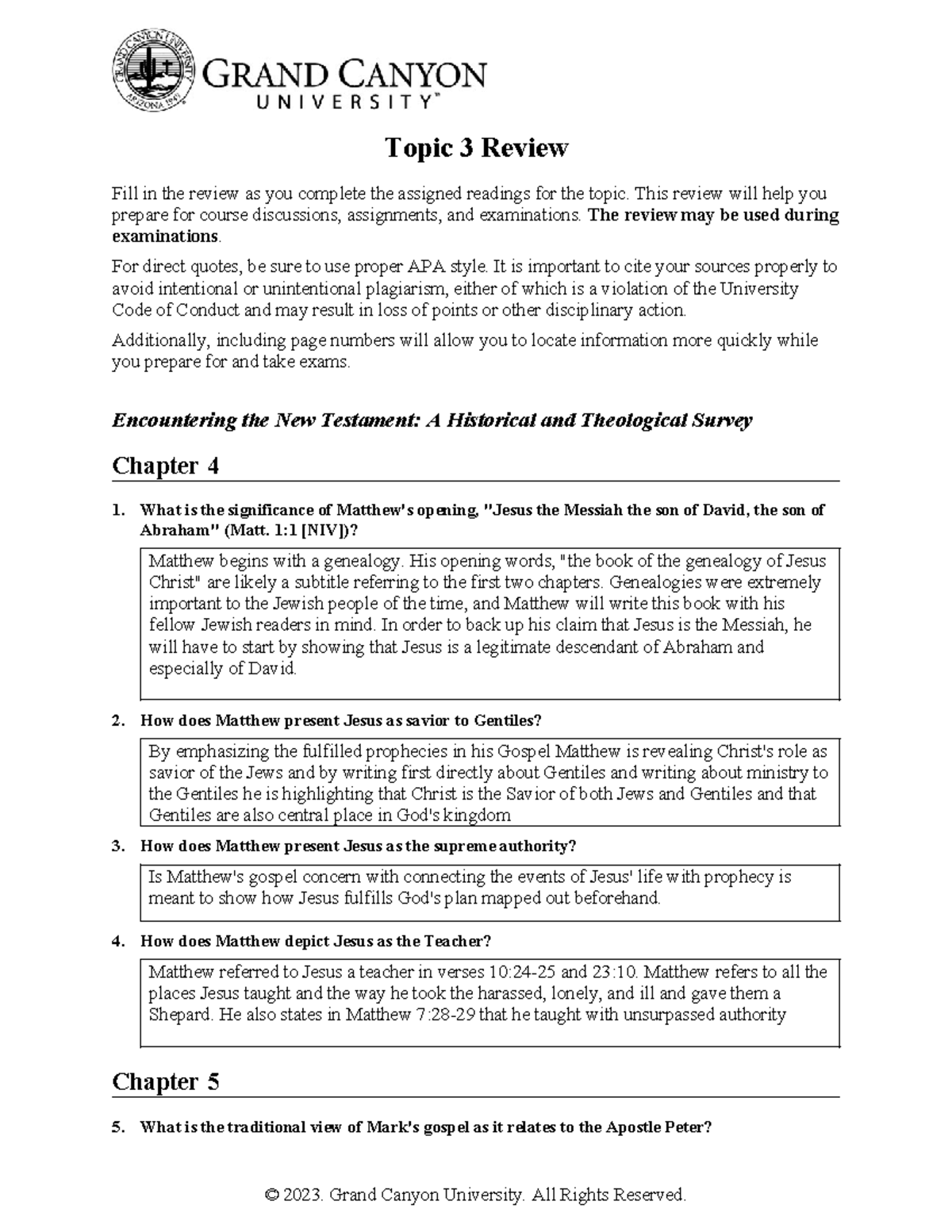 107 TOPIC THREE REVIEW - Topic 3 Review Fill in the review as you ...