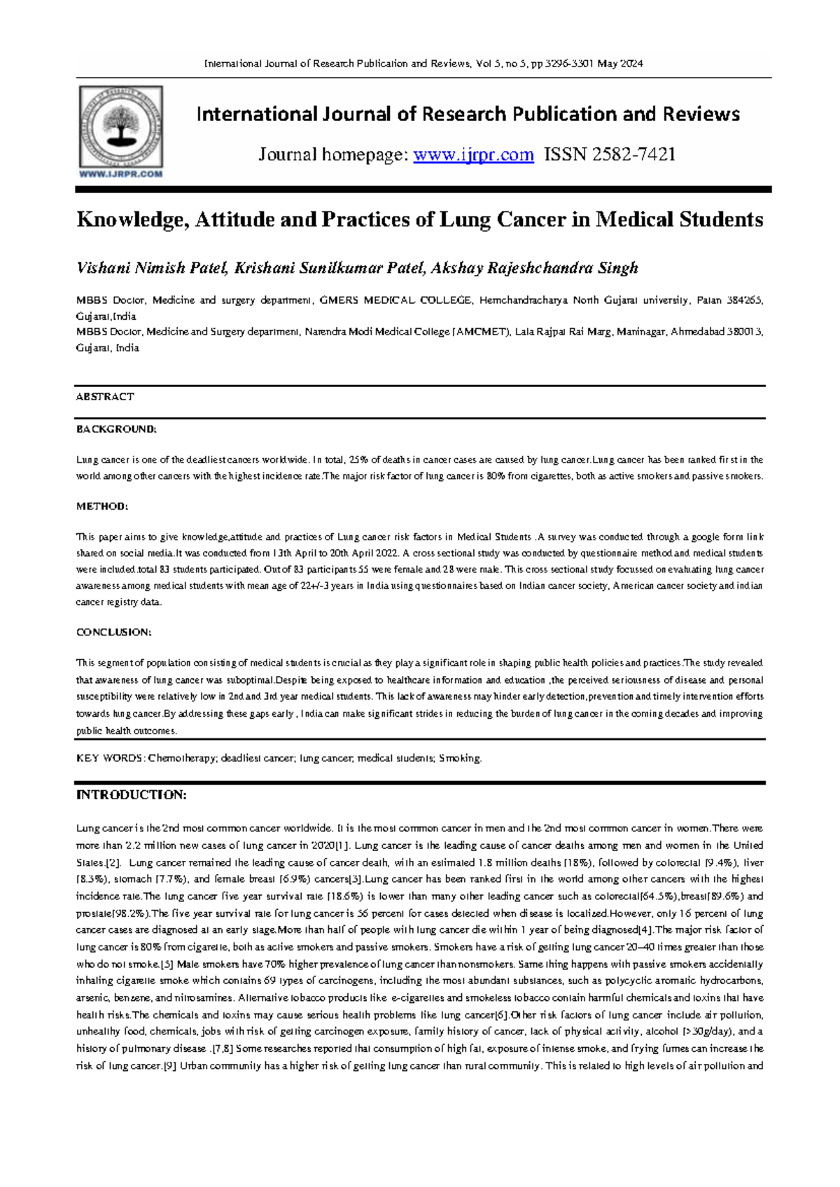 Ijrpr 27538 - International Journal of Research Publication and Reviews ...