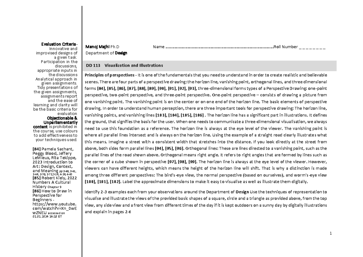 DD113 11 1 2024 - Evaluation Criteria- Innovative and improvised ...