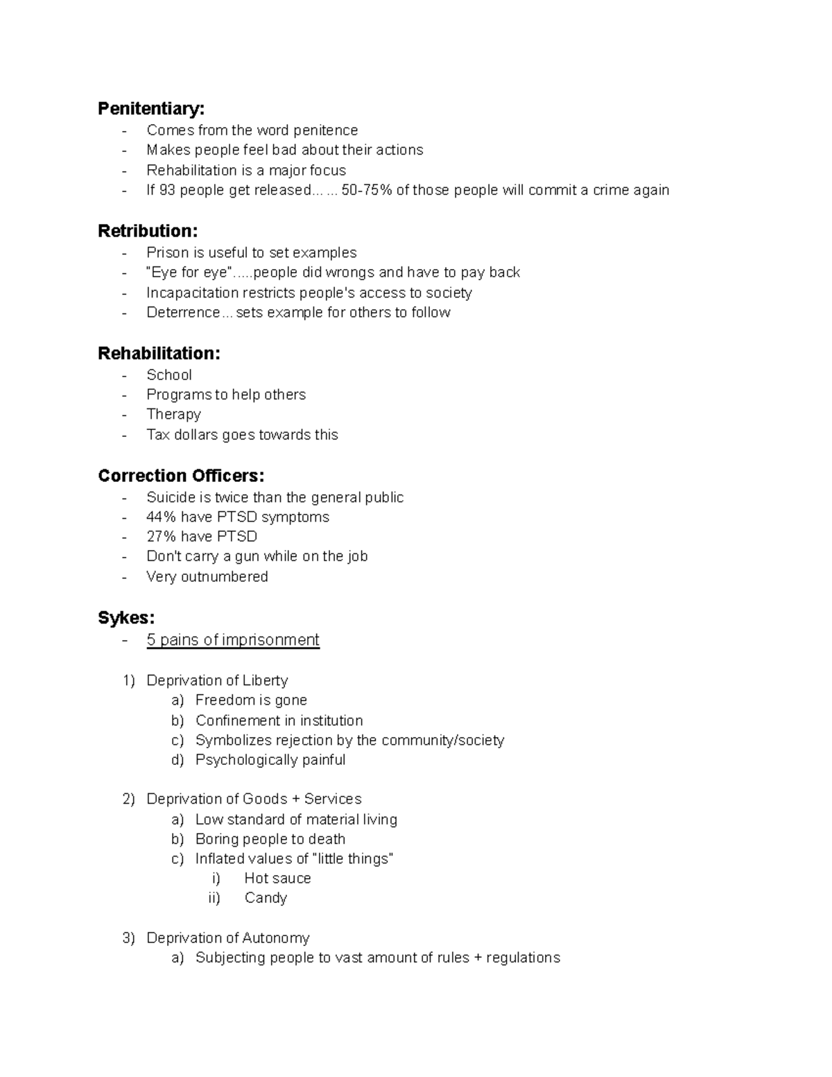 How corrections work - gives the basics and examples - Penitentiary ...