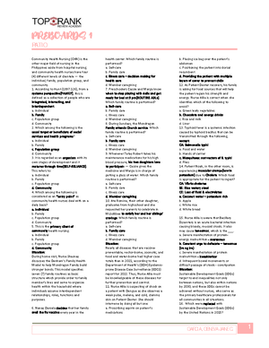 PB3 NP3 - TOPRANK REVIEWER - TOP RANK REVIEW ACADEMY NLE NCLEX CGFNS ...