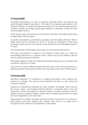 Defences - Aspects notes - Osman-Hyder - Delict: Defences To institute ...