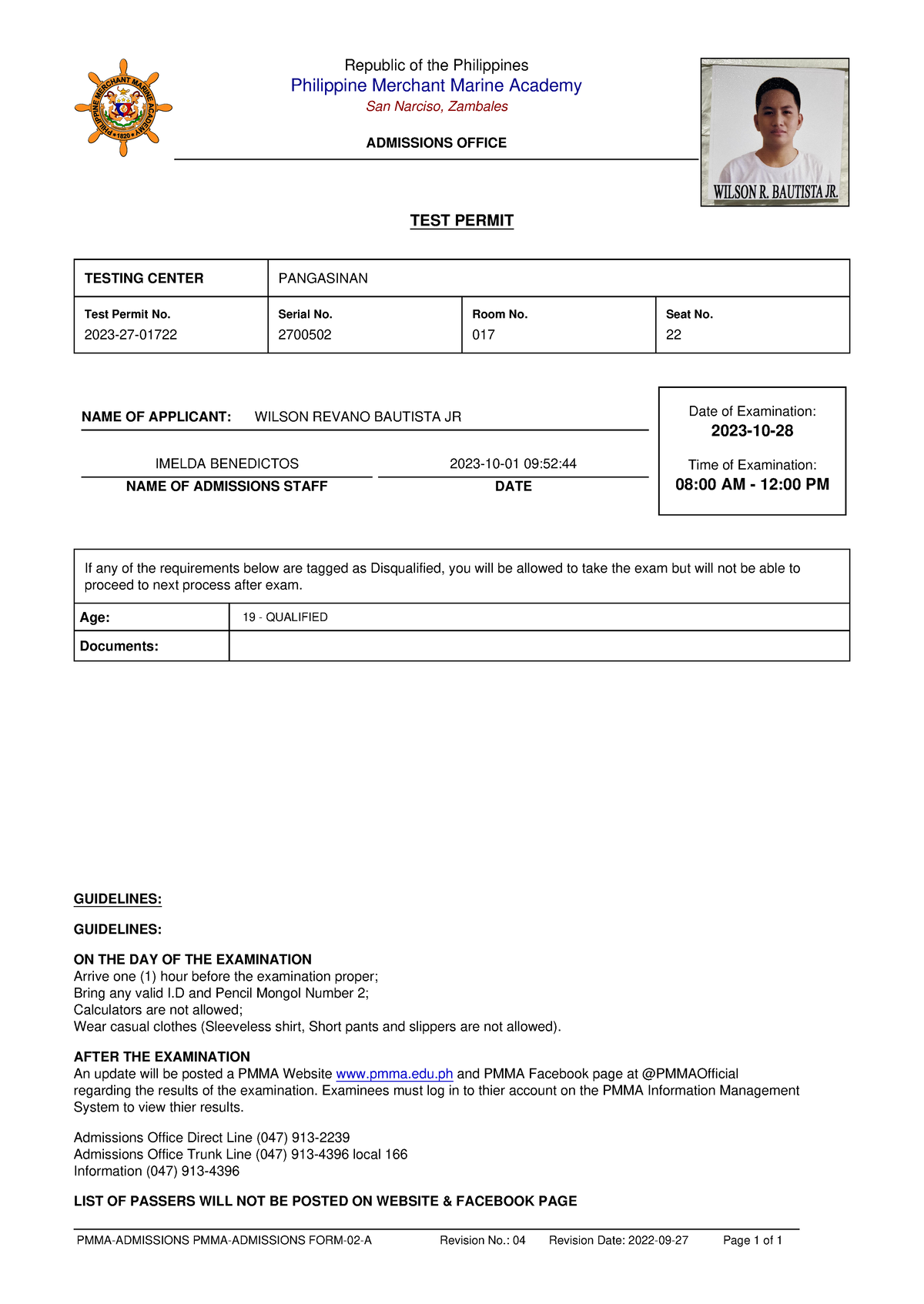 Download - Reviewer for upcoming test/exam - Republic of the ...