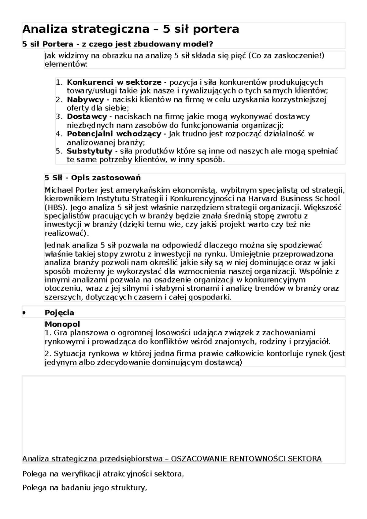 5 SIŁ Portera - włodzimierz piotrowski - Analiza strategiczna – 5 sił ...
