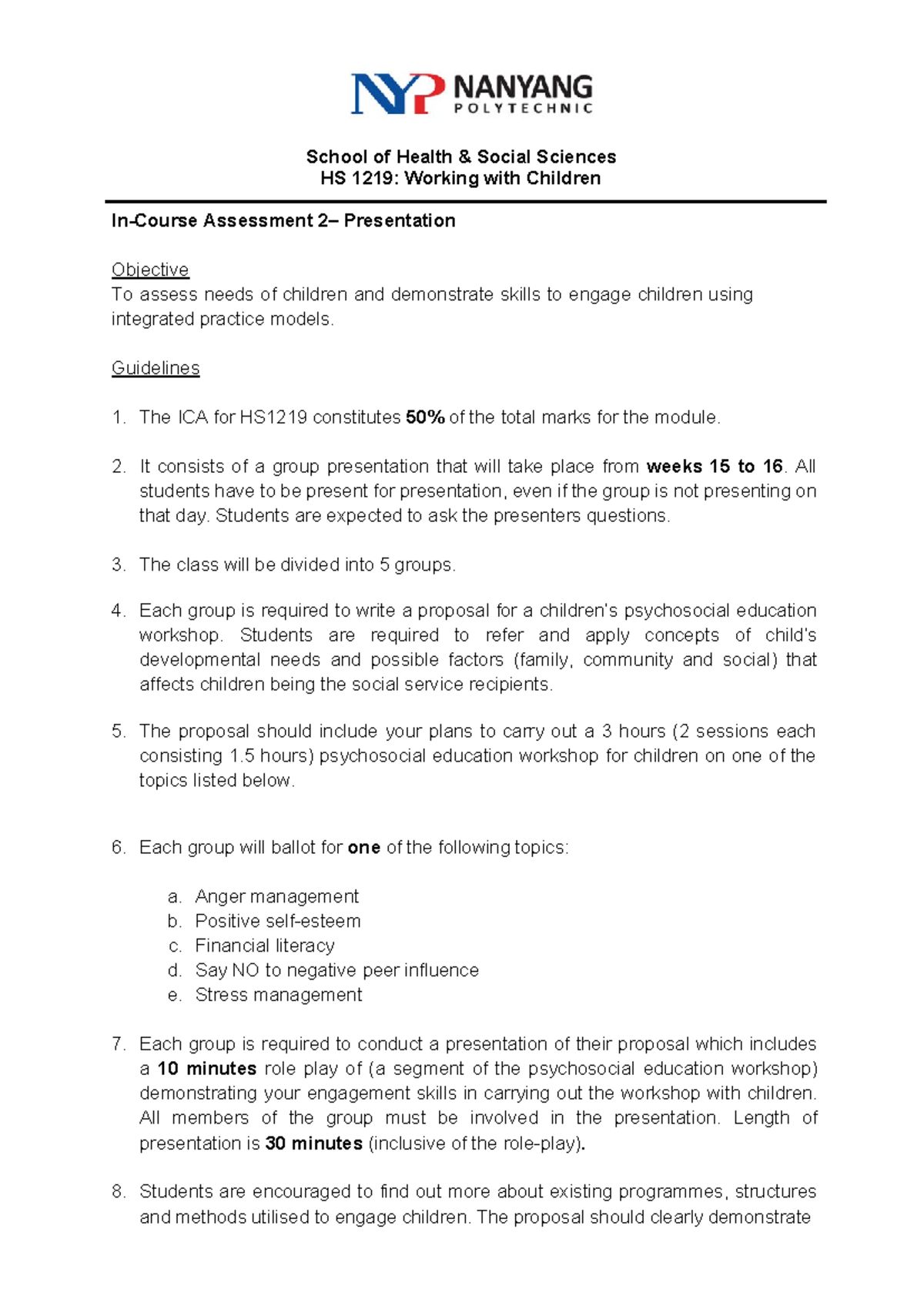 HS1219-ICA Group Presentation 2023-final(re) - School of Health ...