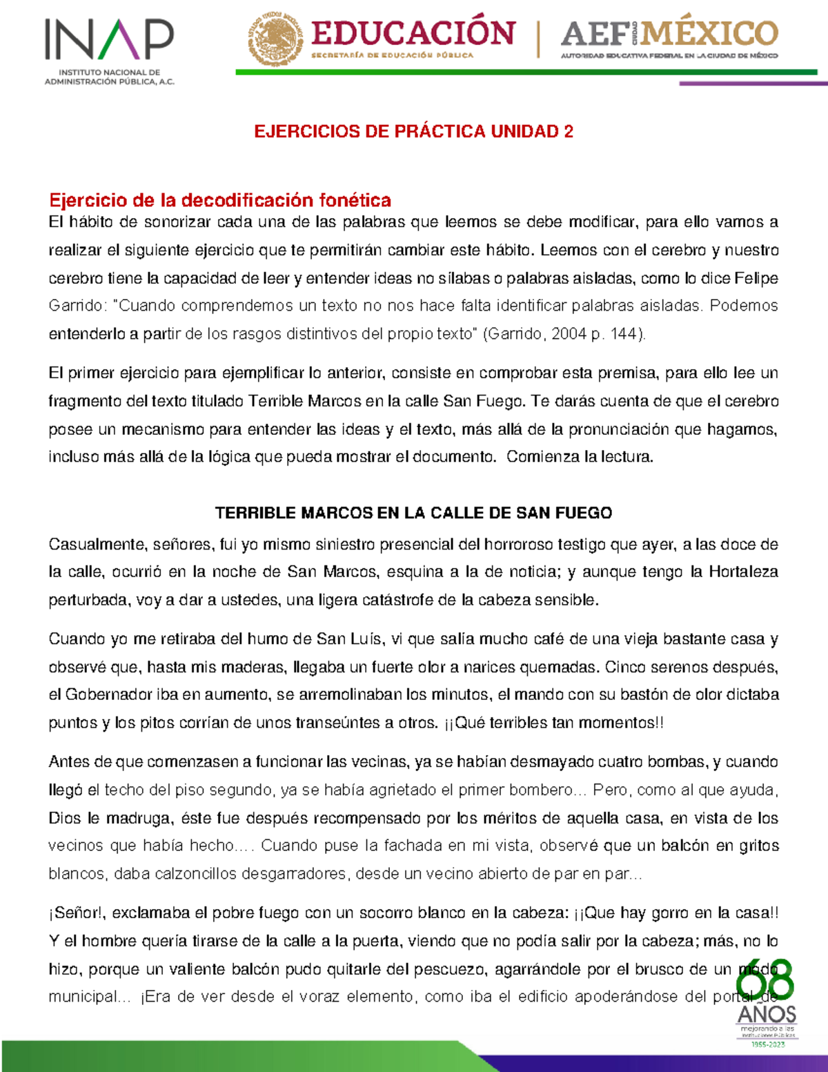 Actividad Aprendizaje Unidad II[7279] - EJERCICIOS DE PRÁCTICA UNIDAD 2 ...