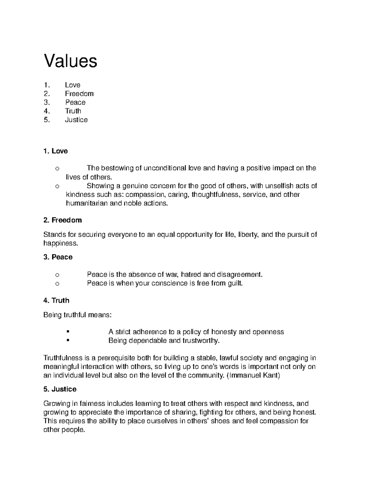 Values - Lecture notes 4 - National Service Training Program 1 - TIP ...