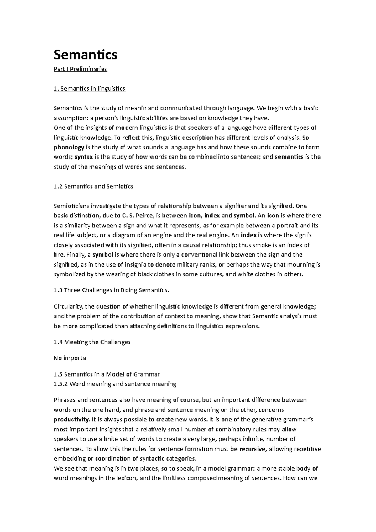 Semantics - Semantics in linguistics Semantics is the study of meanin ...