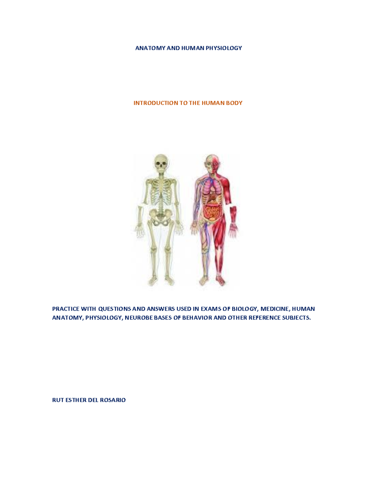 Anatomy AND Human Physiology - ANATOMY AND HUMAN PHYSIOLOGY ...