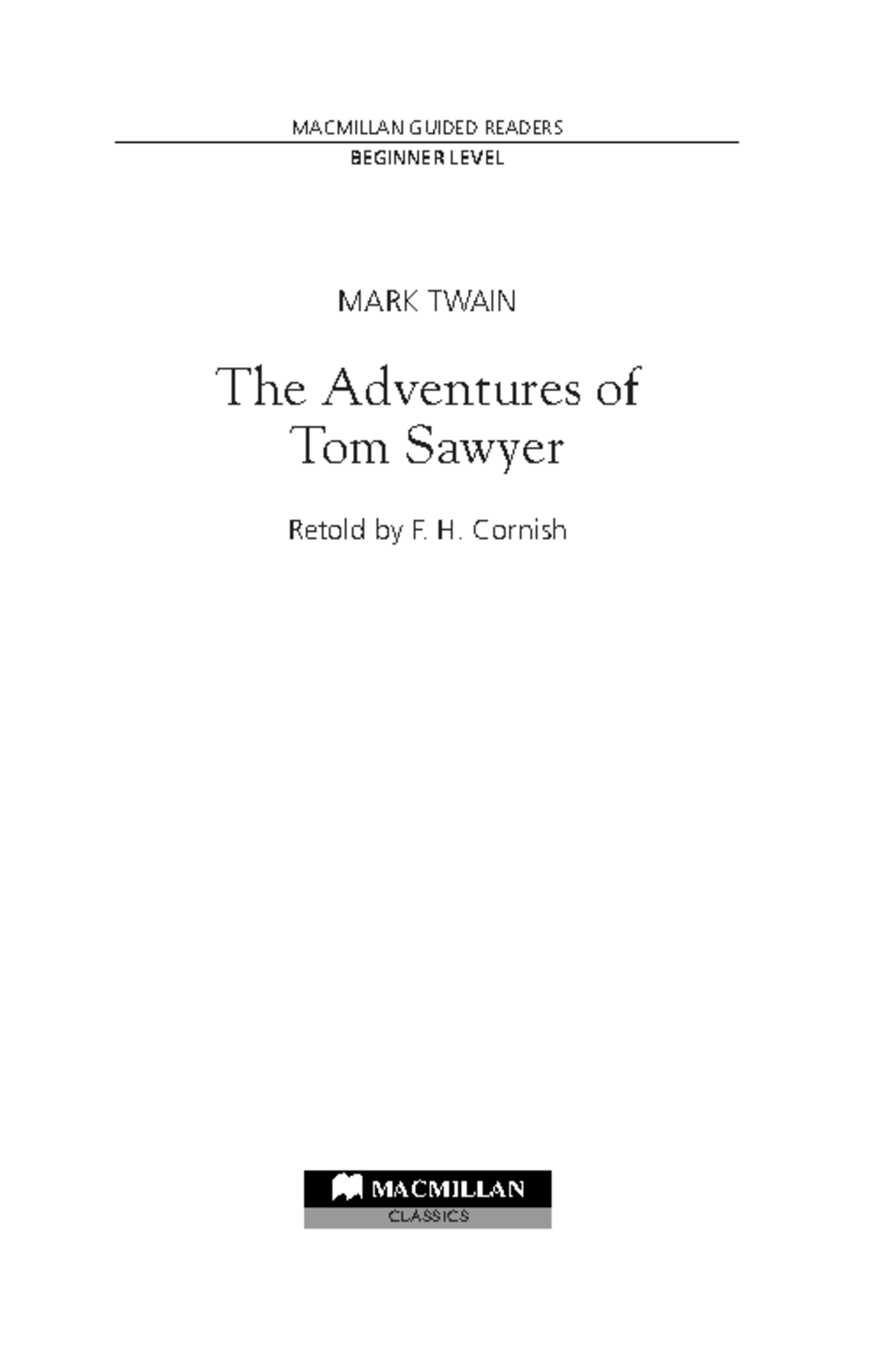 the adventures of tom sawyer - MACMILLAN GUIDED READERS BEGINNER LEVEL ...