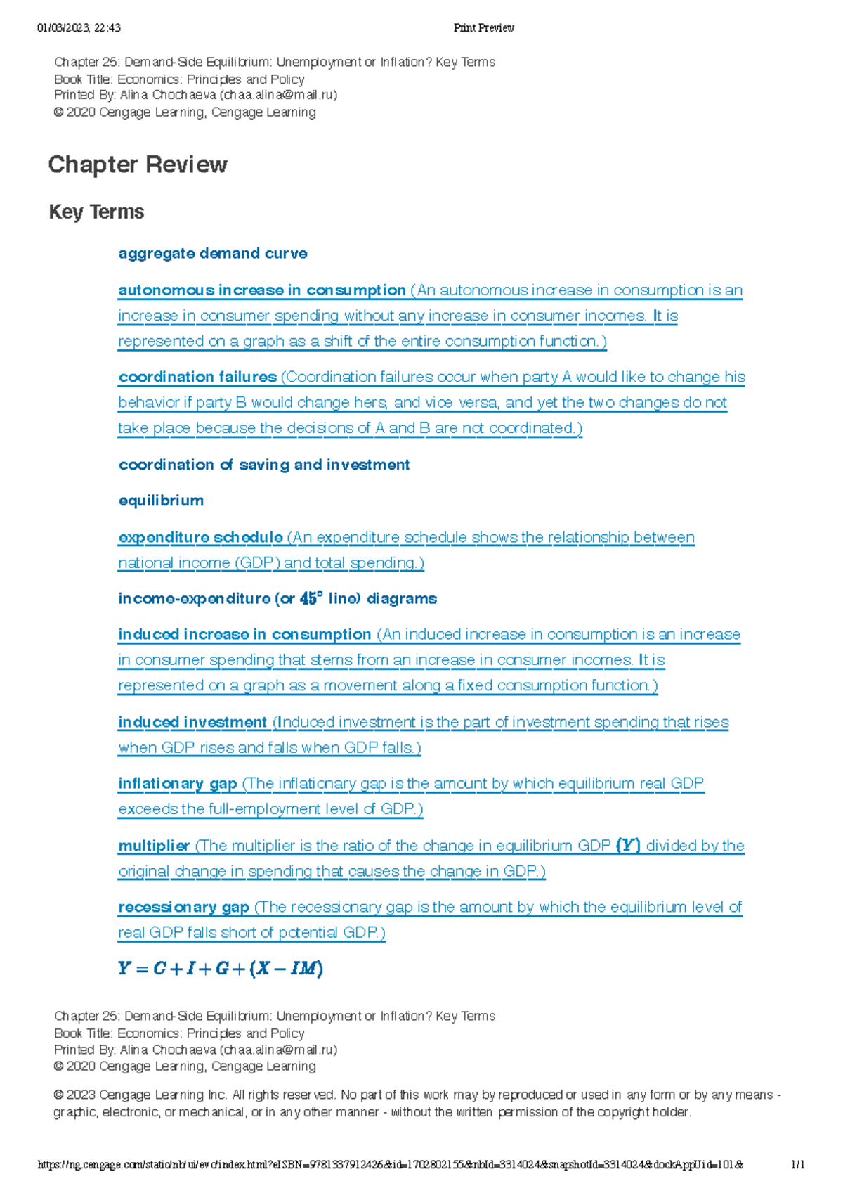 25 key terms - 01/03/2023, 22:43 Print Preview - Studocu