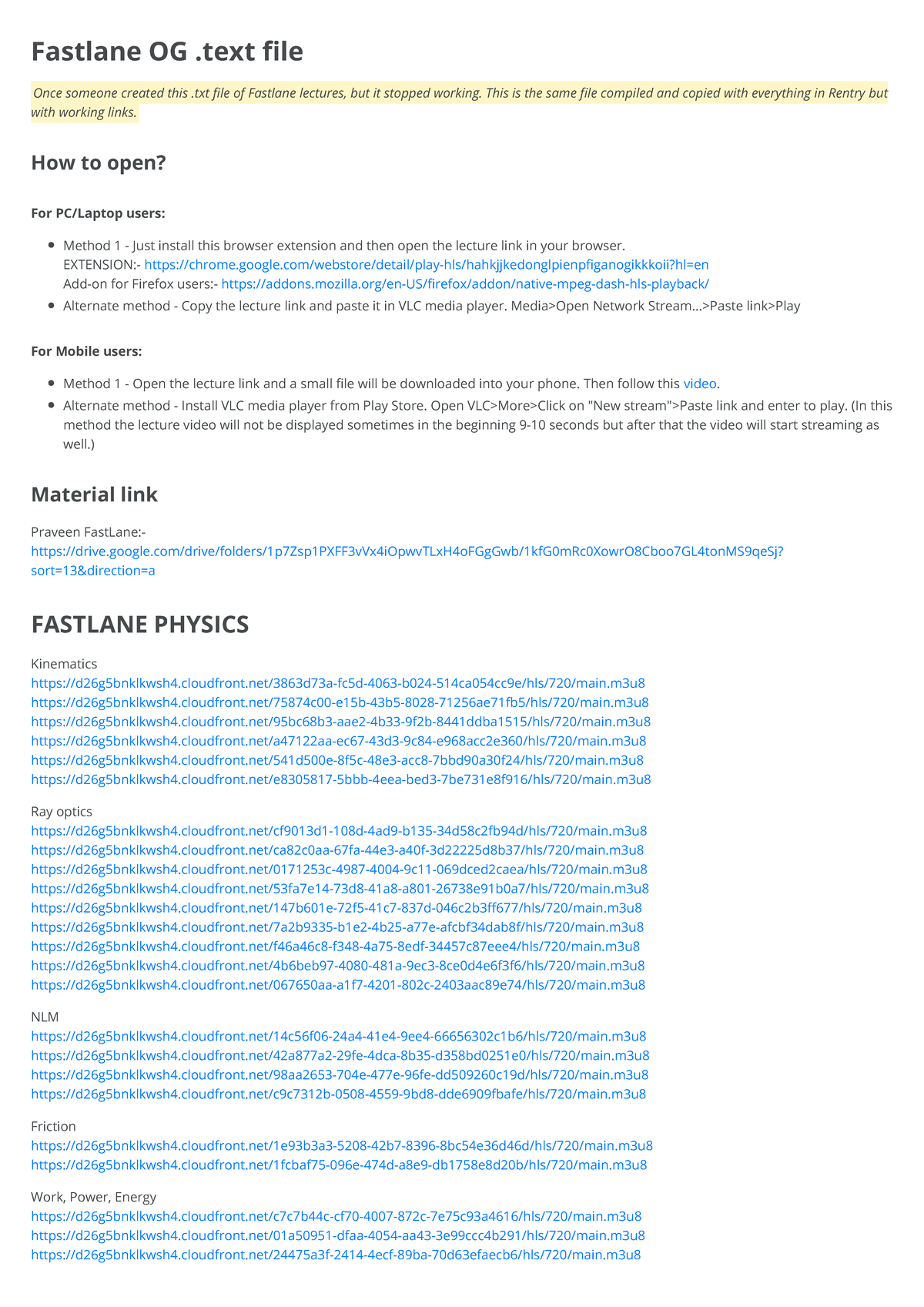 Competishun-Fastlane - Once someone created this .txt file of Fastlane ...