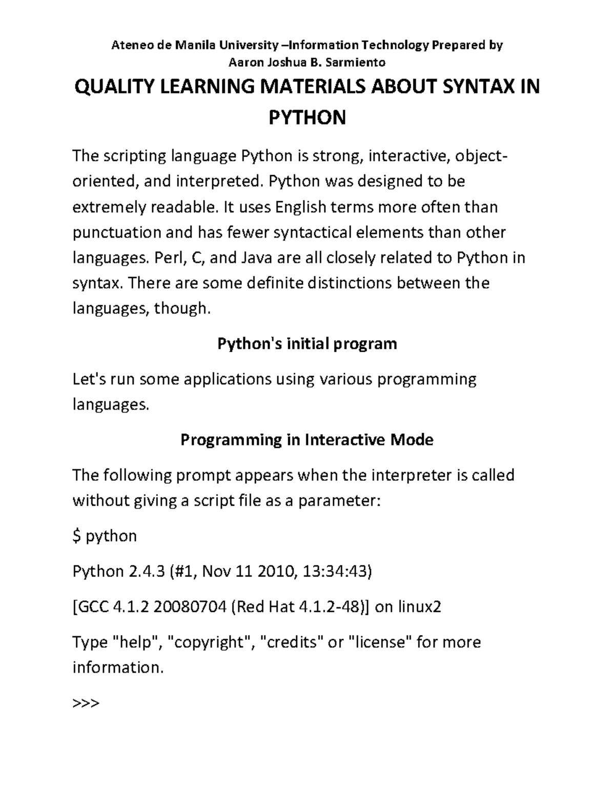 Quality Learning Materials About Syntax In Python Quality Learning Materials About Syntax In 