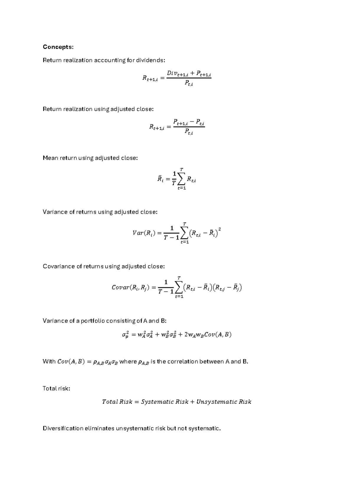 Concepts Exercise 2 - Concepts: Return realization accounting for ...