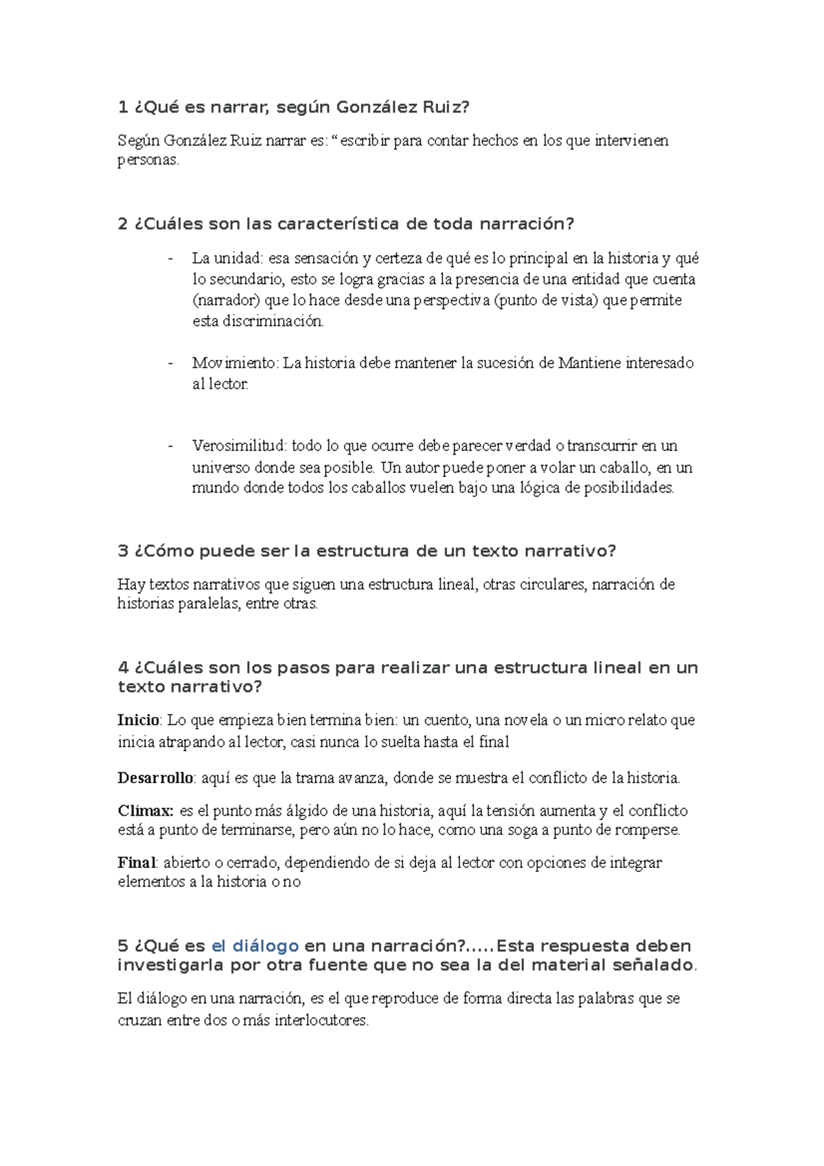 La narración LET2 - ,,,,,,,,,,,,,,,,,, - 1 ¿Qué es narrar, según ...