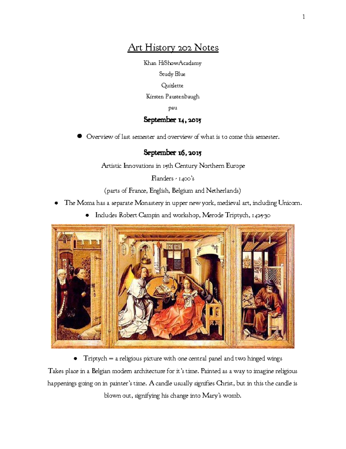 Art History 202 Notes - 1 Art History 202 Notes Khan HiShowAcadamy ...