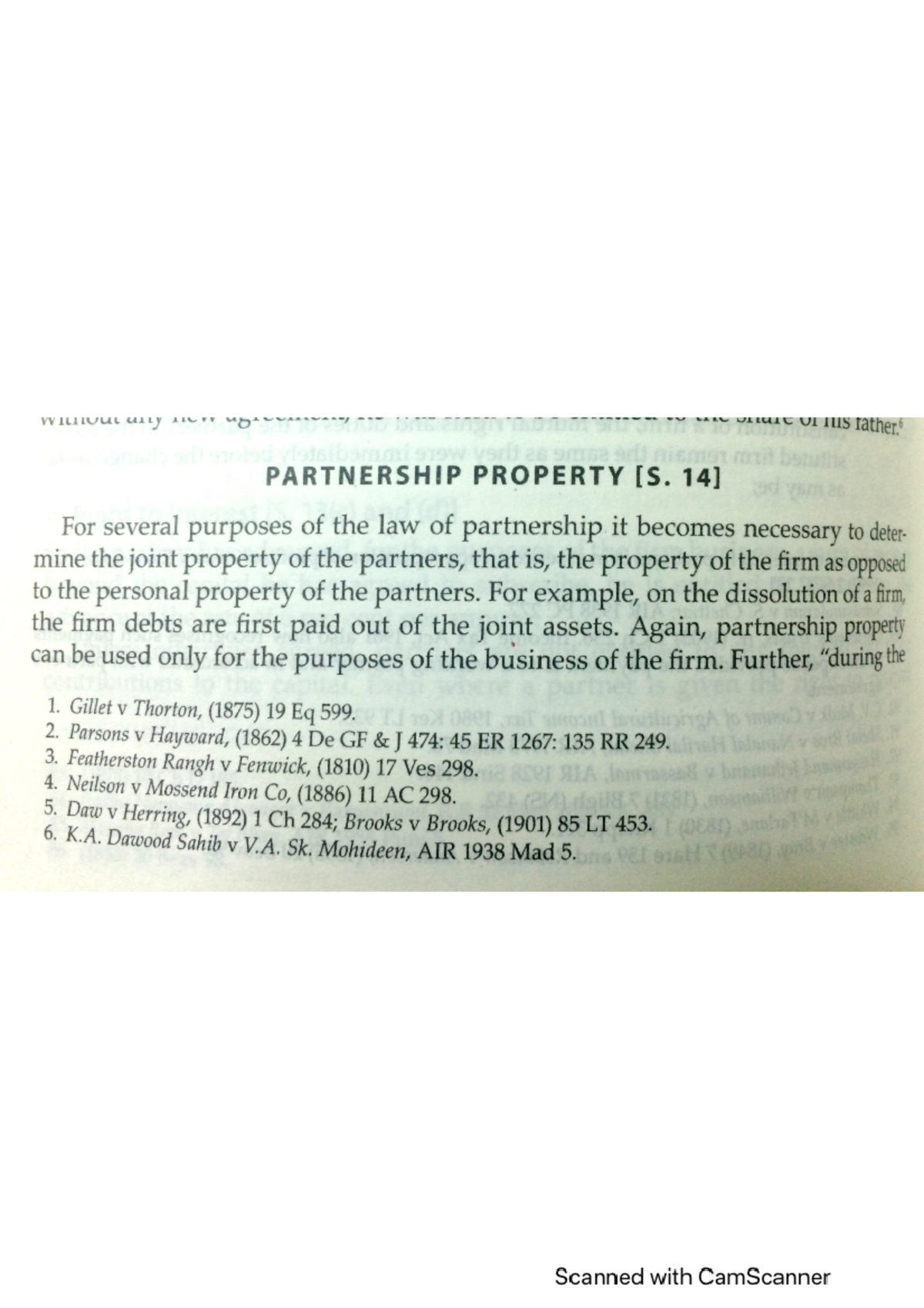 Partnership property - Lecture notes on law of contract - Law Of ...