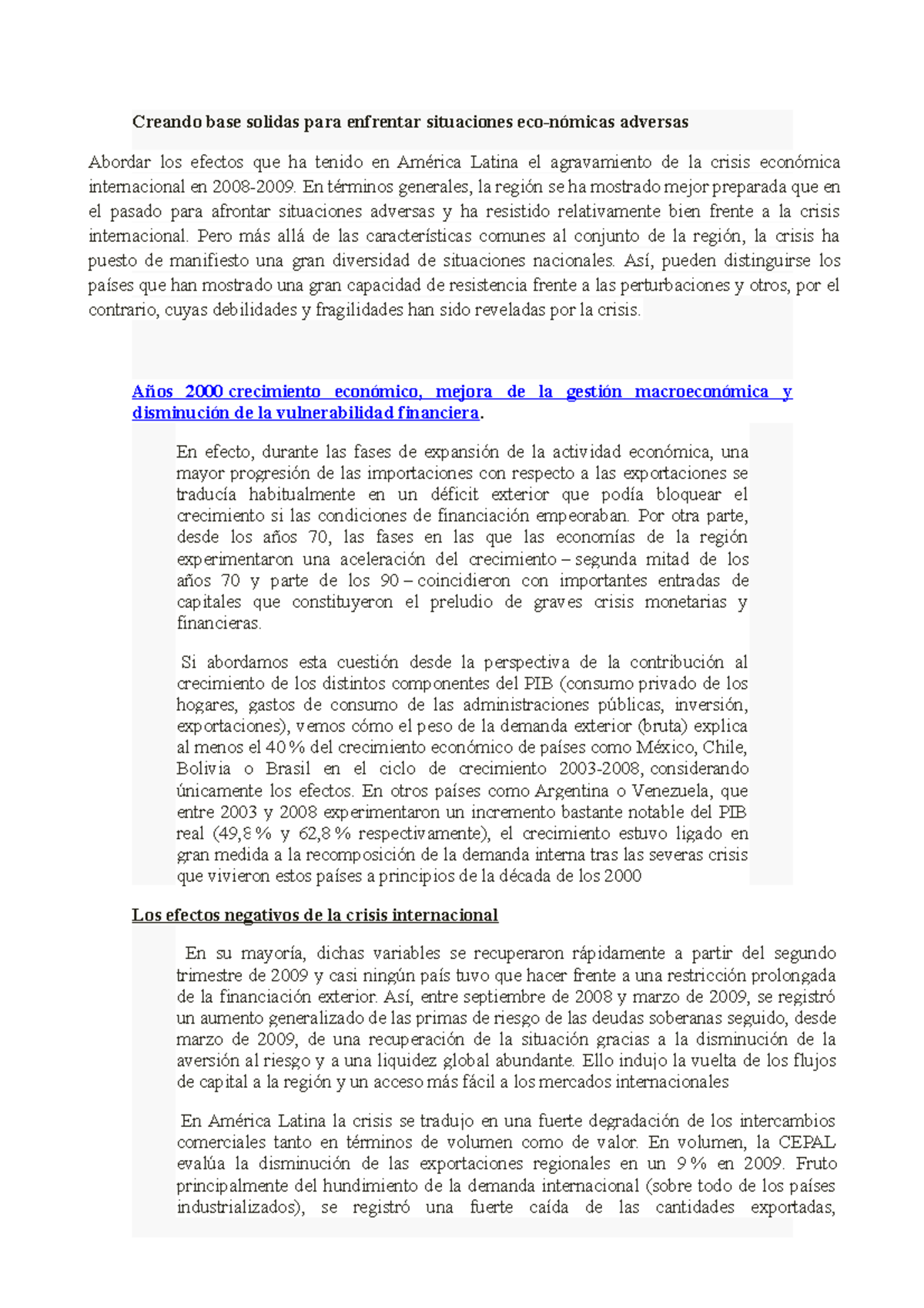 Creando Bases Sólidas PARA Enfrentar Situaciones ECO mayu - Creando ...