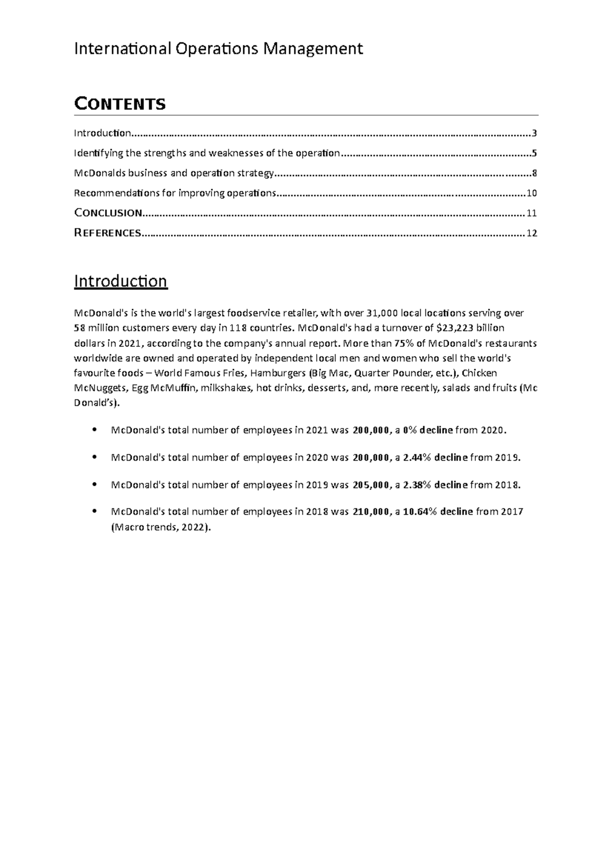 IOM upload - CONTENTS - Studocu