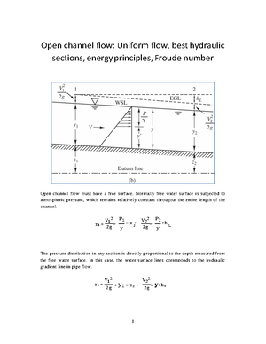 Hydraulics 1 lecture notes for the hydraulic jump phenomenon ...