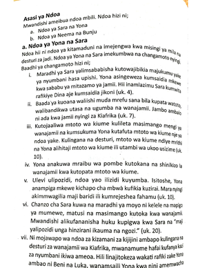 Barua - letter - science - Studocu