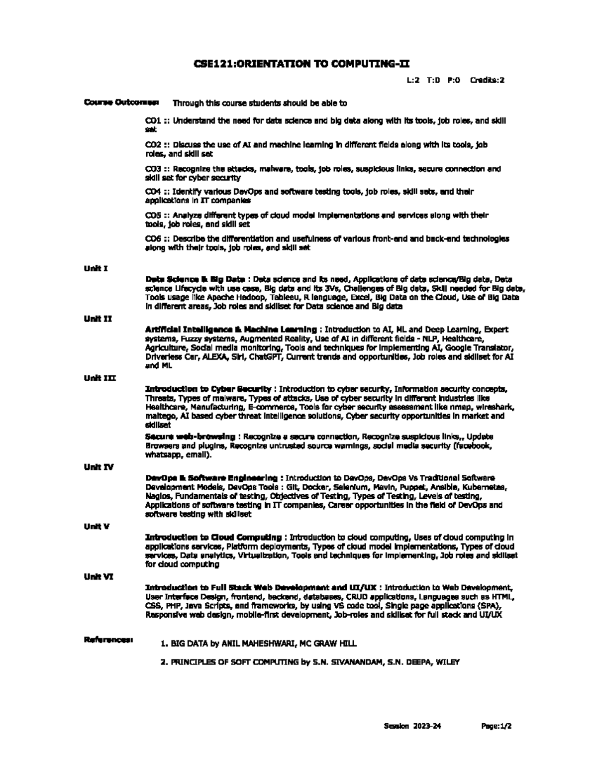 CSE 121 - orientation to computing - Studocu