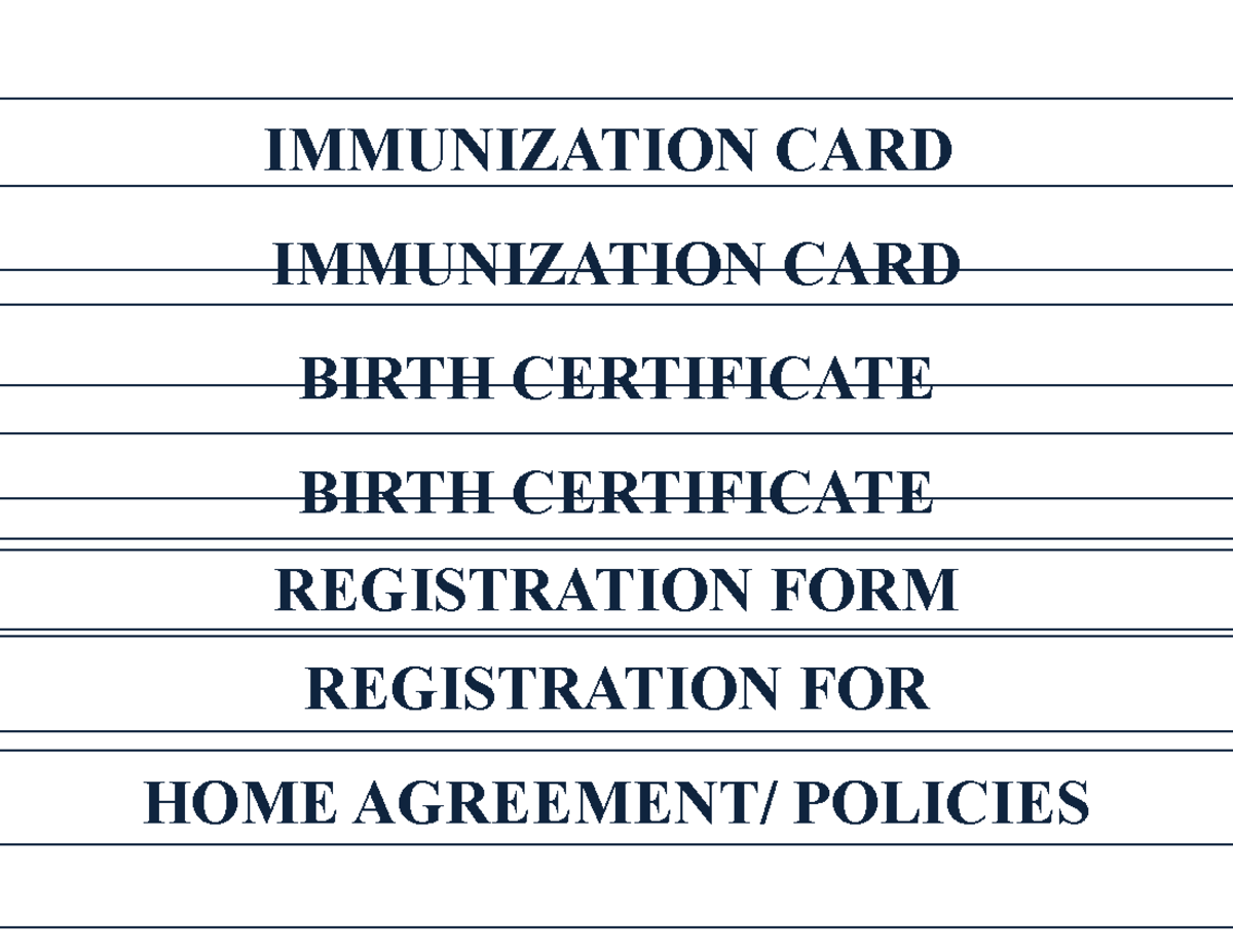 Hghg - Bbjjjn bbhbbb - IMMUNIZATION CARD IMMUNIZATION CARD BIRTH ...