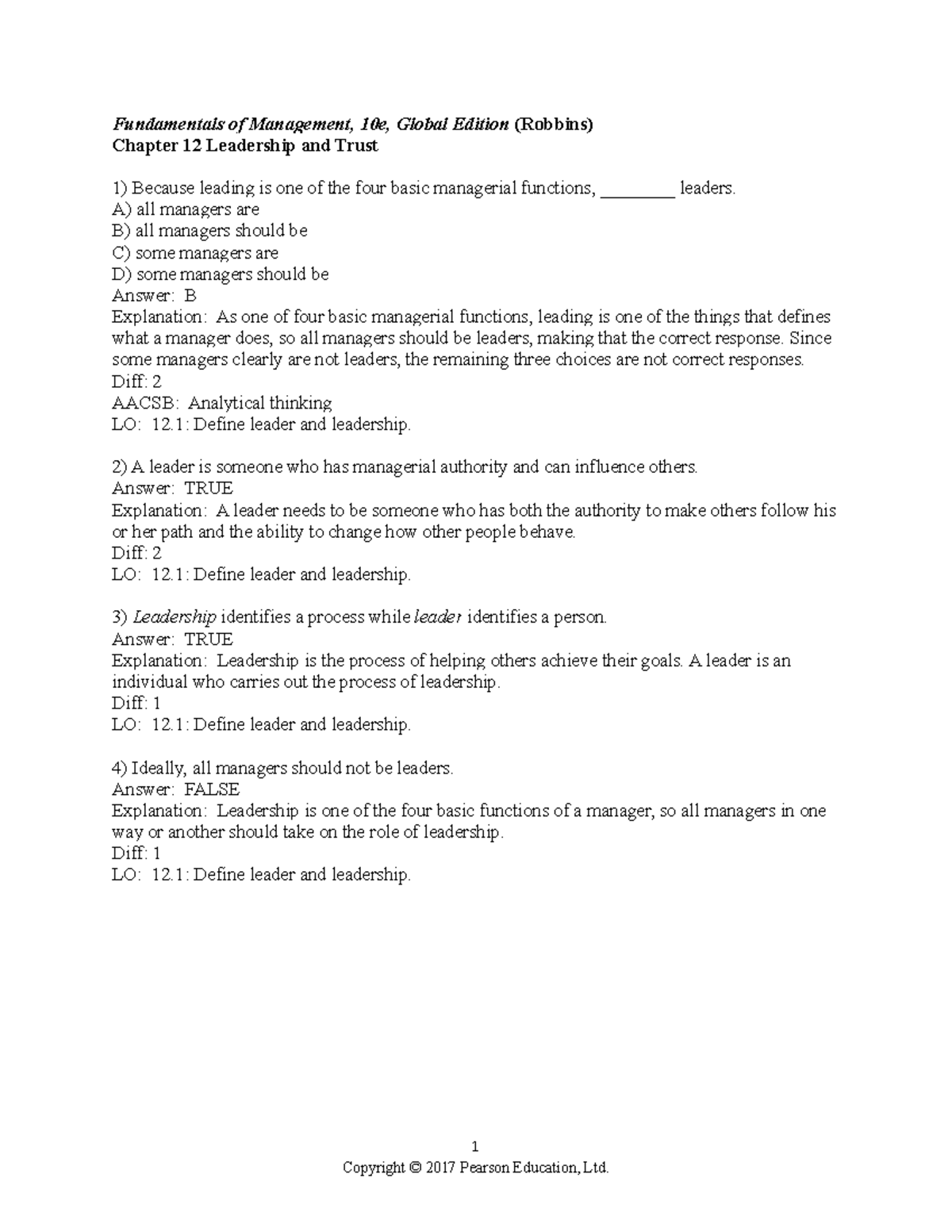 Robbins FOM10ge C12 - Fundamentals of Management, 10e, Global Edition ...