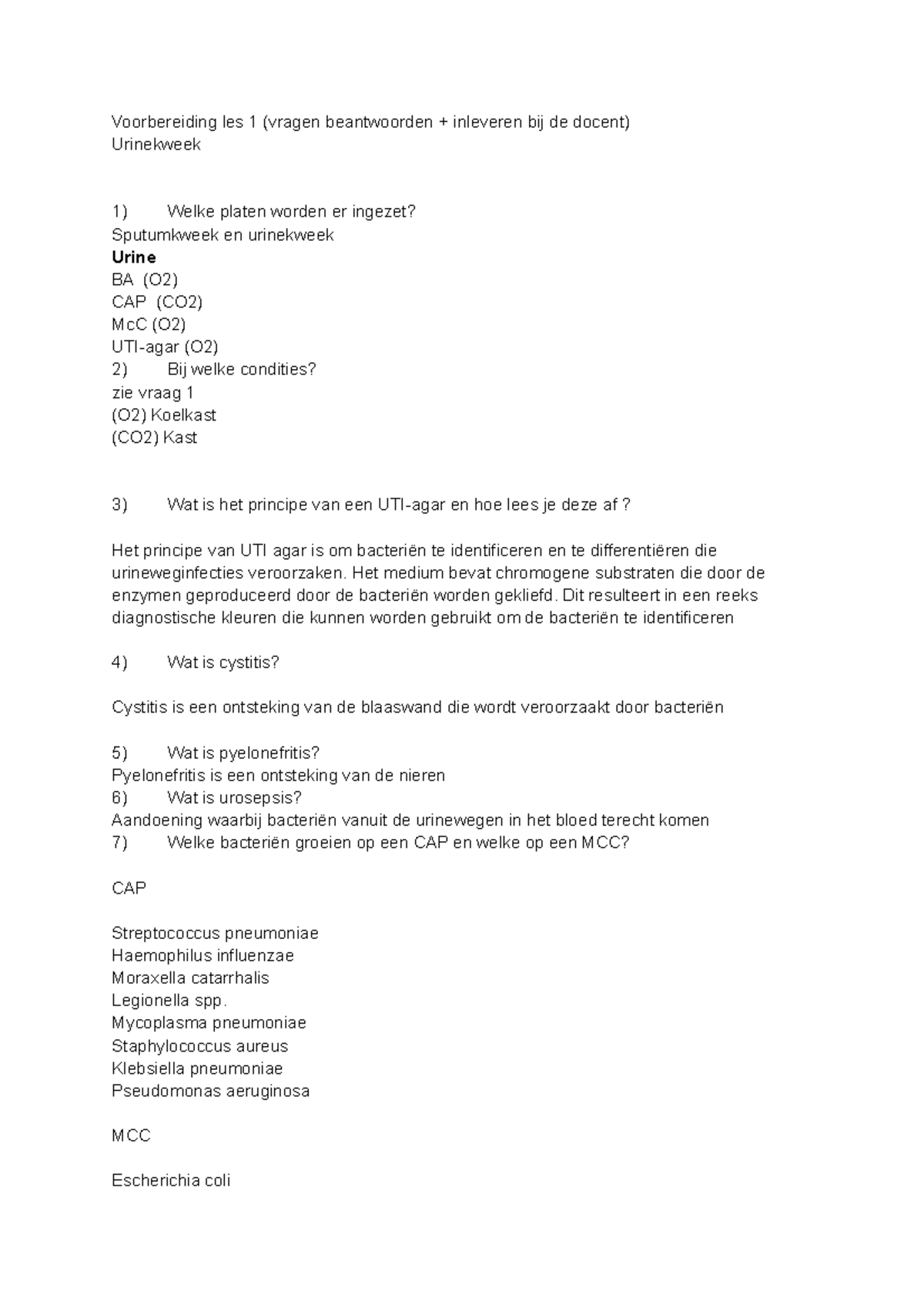 Voorbereiding vaardigheden les 1 - Voorbereiding les 1 (vragen beantwoorden + inleveren bij de ...